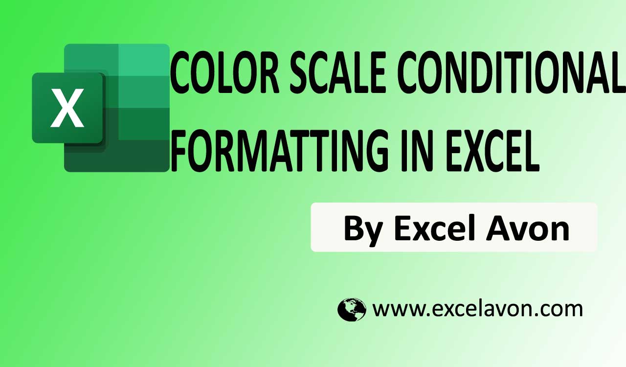Conditional Formatting In Excel 3 Color Scale Excel Avon