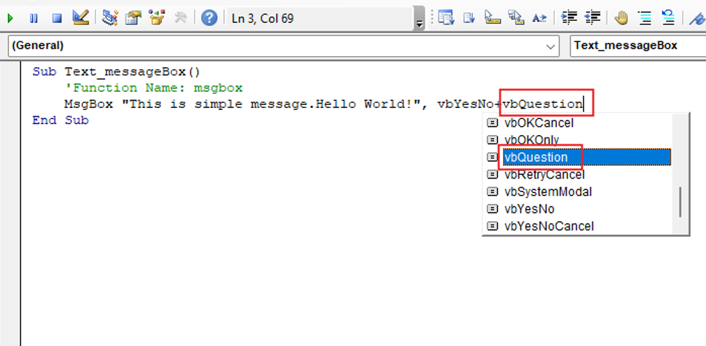 How Create Message Box In Excel