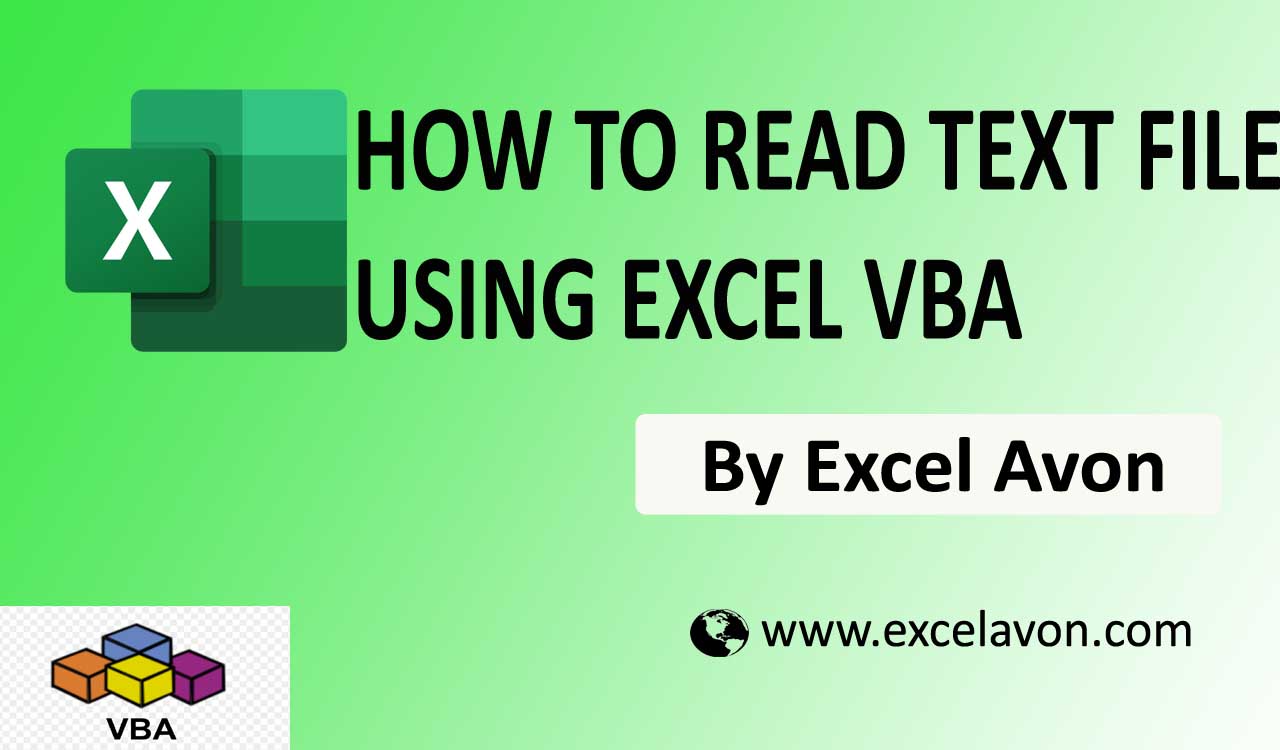 Read And Write Text File Vba Excel Avon