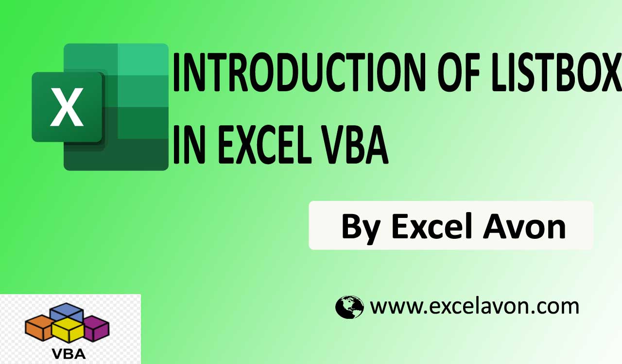 Introduction Of List Box In Excel VBA