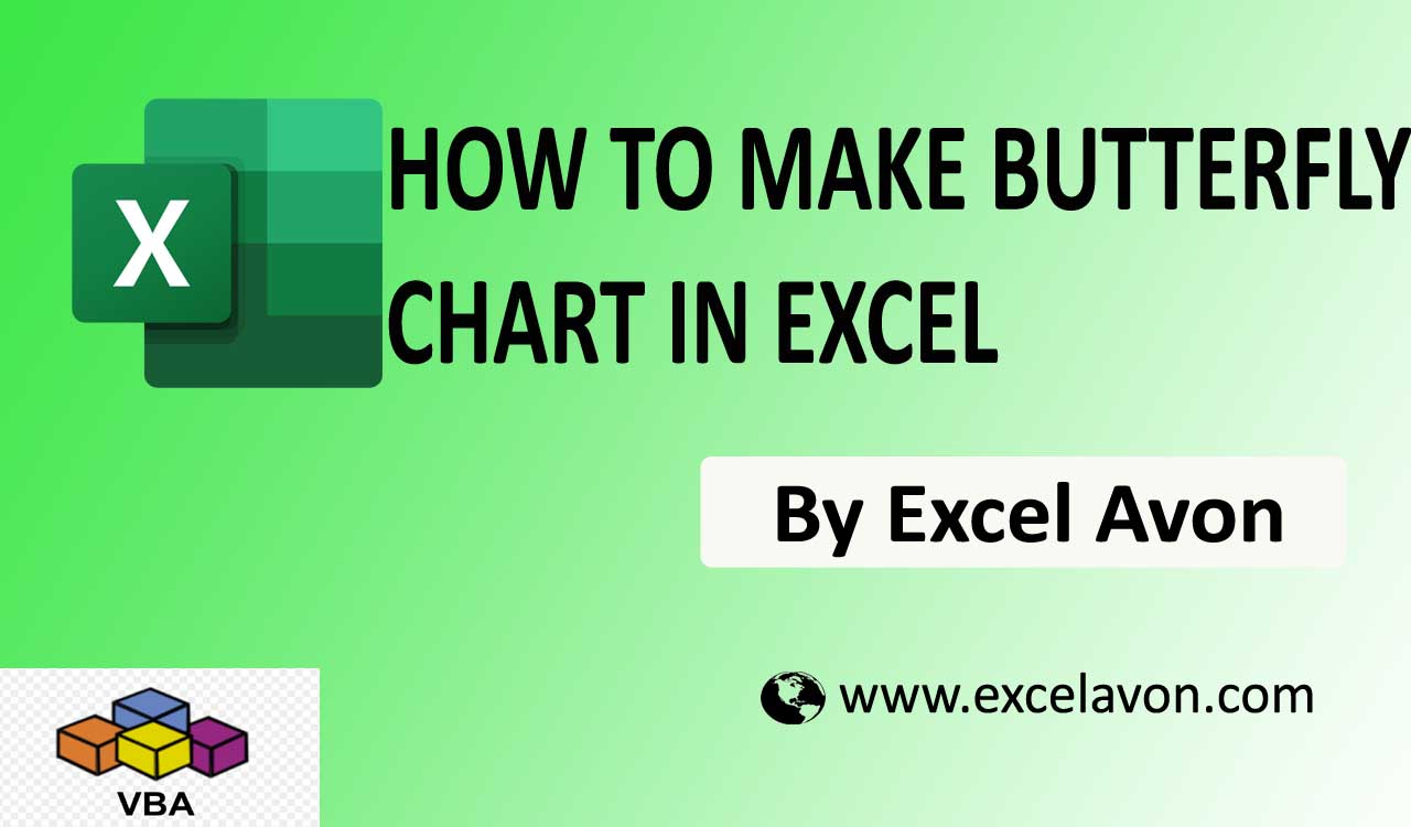 How to make Butterfly chart in Excel